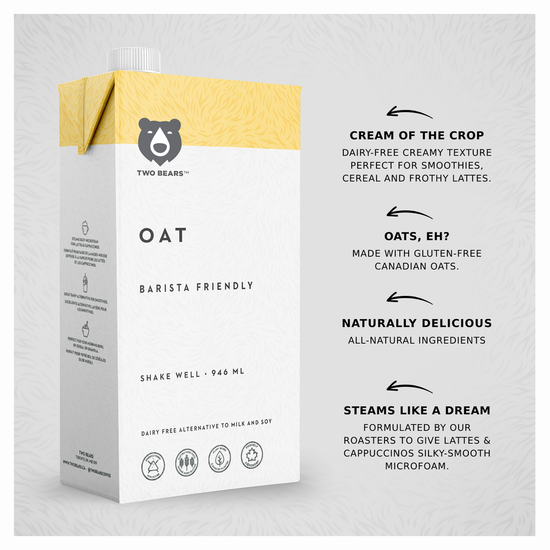 Barista Oat Milk by Two Bears | Fratello Coffee